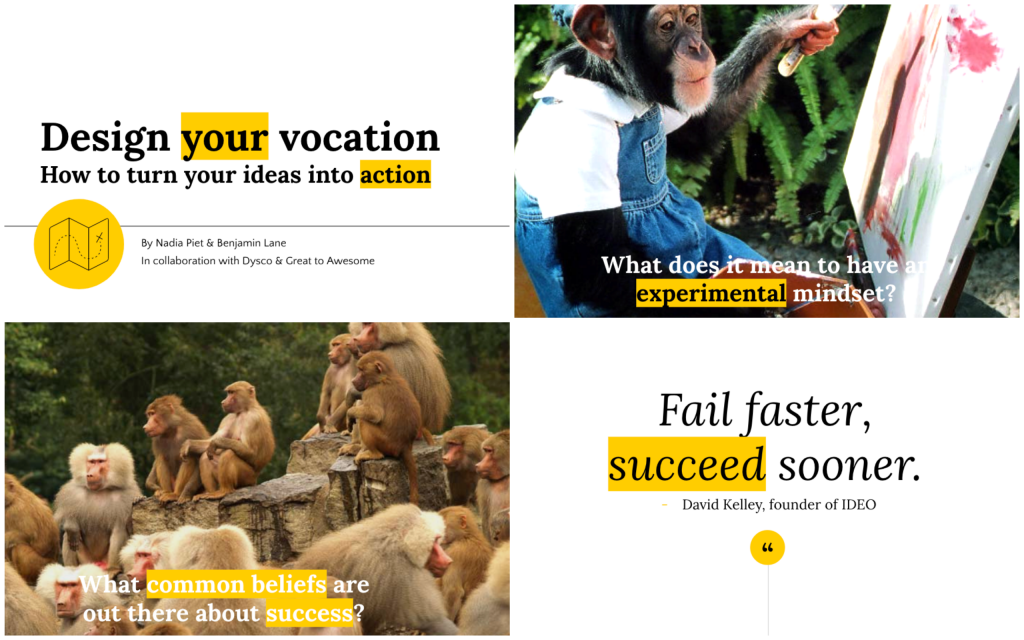 Design Your Vocation (From Ideas to Action with Experiments) Workshop ...